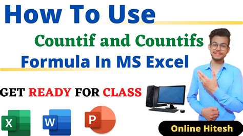 How To Use Countif And Countifs Formula In Ms Excel Count Formula Ka