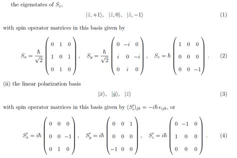 The Eigenstates Of S With Spin Operator Matrices In