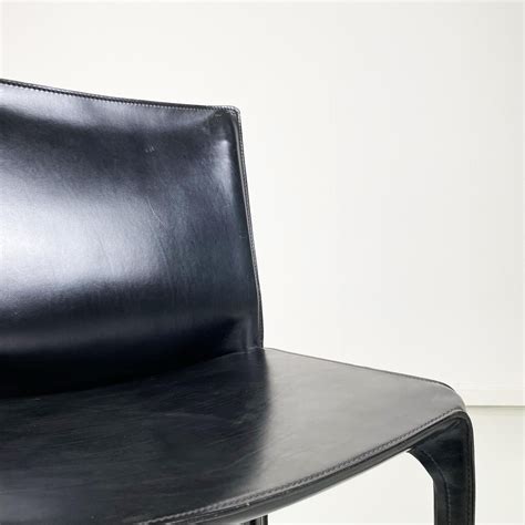 Italian Modern Leather Chairs Mod Cab 414 By Mario Bellini For Cassina
