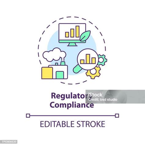 2d Thin Linear Icon Regulatory Compliance Concept Stock Illustration Download Image Now