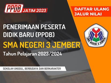 Daftar Ulang Dan Verifikasi Berkas Siswa Diterima PPDB Jalur Nilai SMA Negeri Jember