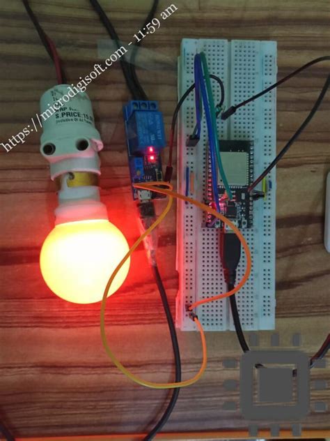 Control AC Appliances With ESP And Relays Via Web Server