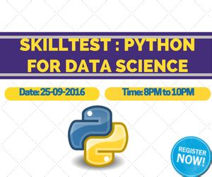 Solutions For Skill Test Python For Data Science