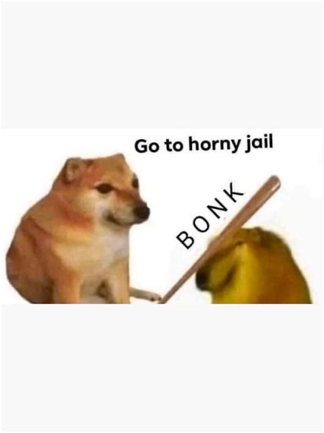 Horny Jail Sticker For Sale By Stares Redbubble