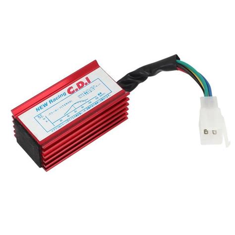 Akozon Cdi Allumage Racing Cdi Box Module De Commande Rouge à 5 Broches