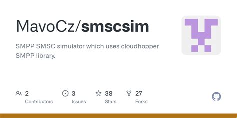github mavocz smscsim smpp smsc simulator which uses cloudhopper