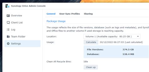 only one little shared folder but pool already full r synology