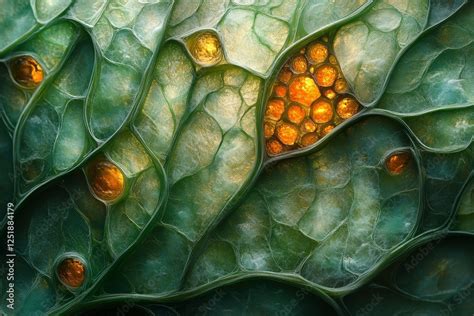 The Intricate Structure Of Leaf Cell Stomata Revealed In Cross Section