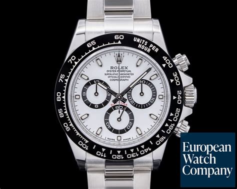 58887 Rolex Daytona 116500 Ceramic Bezel SS Panda White Dial