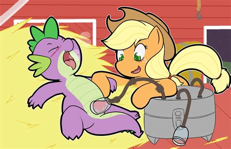 Rule 34 Applejack Mlp Barn Blush Bodily Fluids Cum Dragon Duo