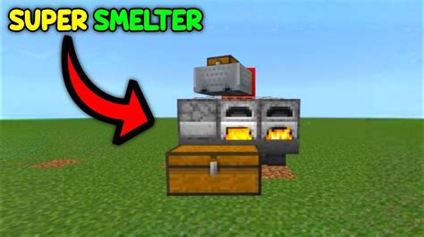 How To Build A Super Smelter In Minecraft Large Auto Smelter Tutorial