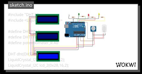 temperature and humidity gauge 1 wokwi esp32 stm32 arduino simulator