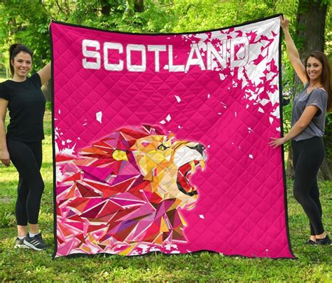 Scootishclo Premium Quilt Scotland Premium Quilt Pink Lion