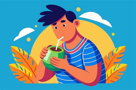 A Man Holding A Drink With A Straw In His Hand Illustrate The Concept Of Customer Segmentation A Man Holding A Drink With A Straw In His Hand Illustrate The Concept Of Customer Segmentation