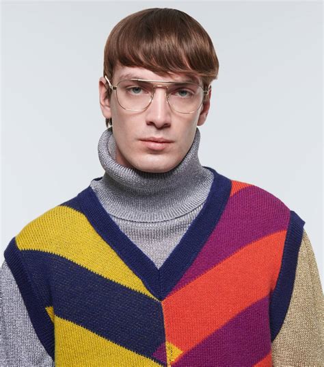 Aviator Glasses In Gold Gucci Mytheresa