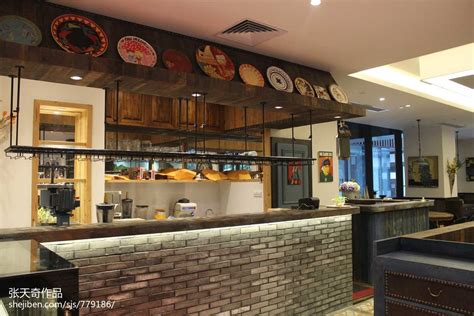 餐馆前台设计效果图 设计本装修效果图