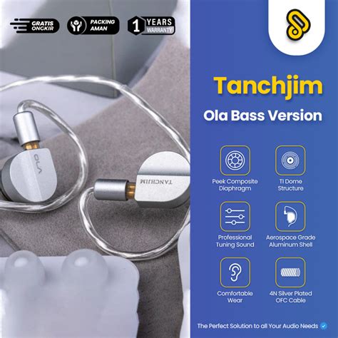 Jual Tanchjim Ola Bass Version Dynamic Driver In Ear Earphone Shopee
