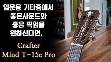 크래프터 기타 Mind T 15e Pro 픽업달린 좋은 입문용 기타를 찾는 분들에게 추천합니다 Youtube