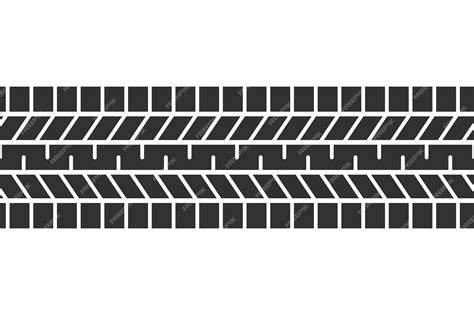 Premium Vector Auto Tire Tread Seamless Elements Car Tire Patterns