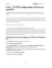 Lab Tcpip Web And Dns Pdf Mst Lab Tcp Ip Configuration Web