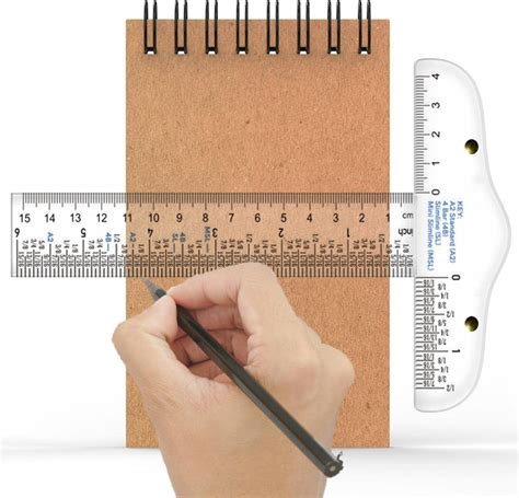 T Square Ruler Clear Acrylic Ruler For Crafting 6 Inches T Ruler T