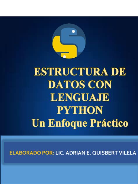 Libro Estructura De Datos Python Pdf Programación De Computadoras
