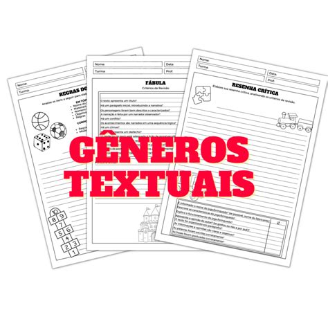 Gêneros Textuais Loja das Profs