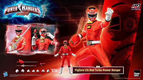 Red Turbo Power Ranger Sixth Scale Figure By Threezero Sideshow