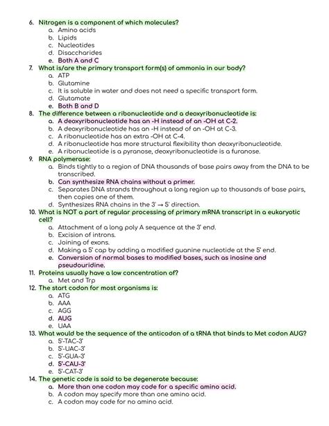 Solution Biochem Exam Questions And Homework Answers Pdf Studypool