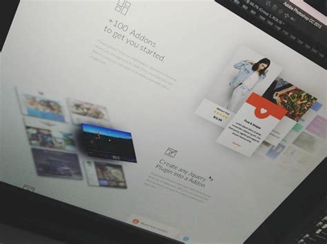 addon creator website the creator mockup design website
