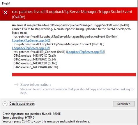 FiveM Crashes After Seconds FiveM Client Support Cfx Re Community