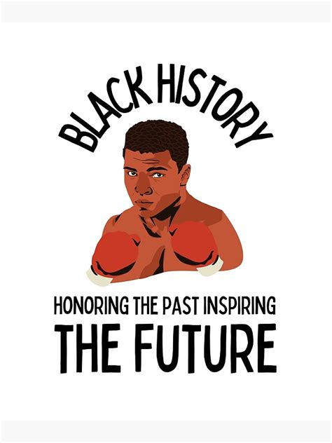 Póster Historia negra Honrando el pasado Inspirando el futuro Mes de