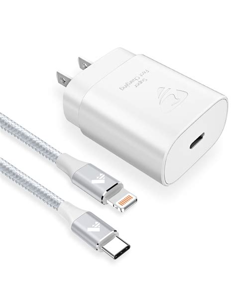Mfi Certified Iphone Fast Charger Pd 25w Usb C Wall Charger With 3ft