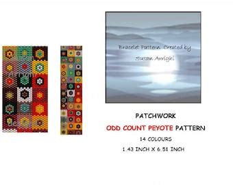 Peyote Stitch Odd Count Beading Pattern Aztec 2