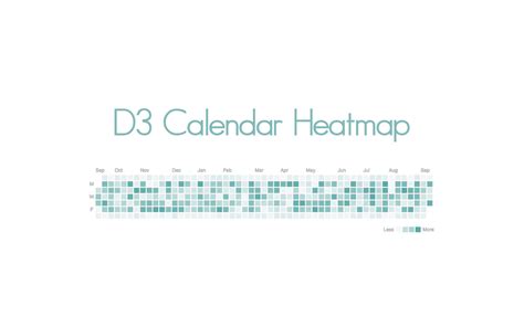 D Js Calendar Heatmap Mab Millicent