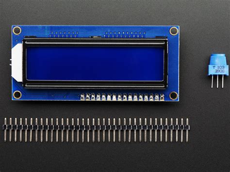 Assembled Standard Lcd X Extras White On Blue Kiwi Electronics