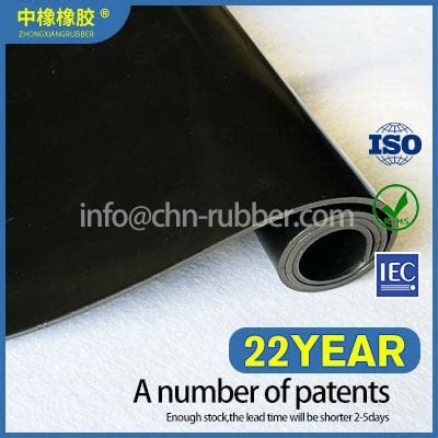 40 Durometer Neoprene 3mm Rubber Roll Rubber Sheet Rolls Manufacturer