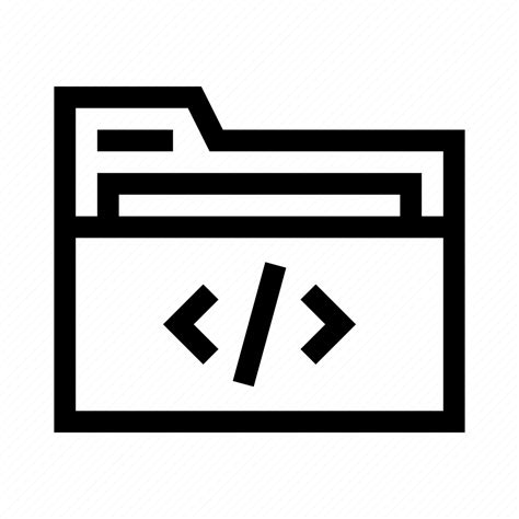 Archive Document Folder File Coding Storage Programming Icon