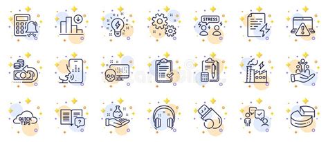 Outline Set Of Quick Tips Inclusion And Power Certificate Line Icons For Web App Pictogram