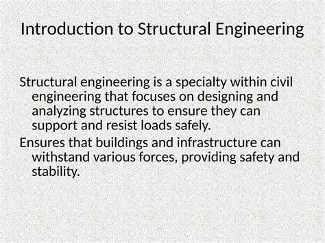 Presentation On Structural Engineering Civil Pptx