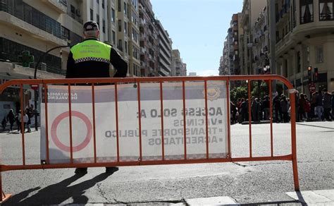 Fallas 2022 tráfico en Valencia Las calles cortadas en Valencia en