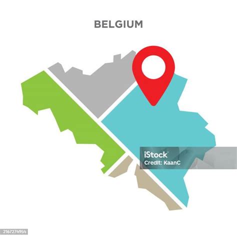 ベルギーの地図とストリートビューの形状の地図ピンアイコンベクトル ストック イラスト ベルギーのベクターアート素材や画像を多数ご用意