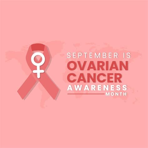 Premium Vector Vector Illustration Of Ovarian Cancer Awareness Month