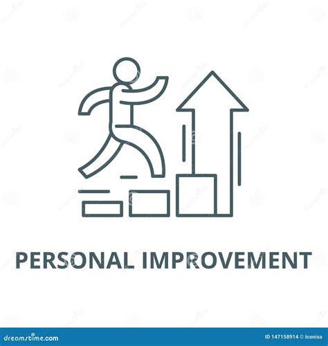 Personal Improvement Vector Line Icon Linear Concept Outline Sign Symbol Stock Vector