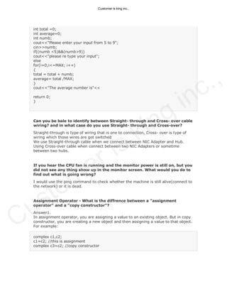 C Questions And Answer PDF
