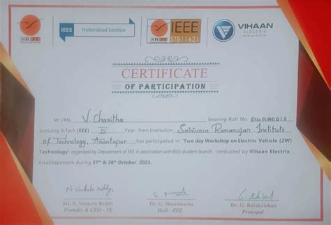 Vankadaru Charitha On Linkedin Vihaanelectrix Ev Electricvehicle Workshop Gogreen