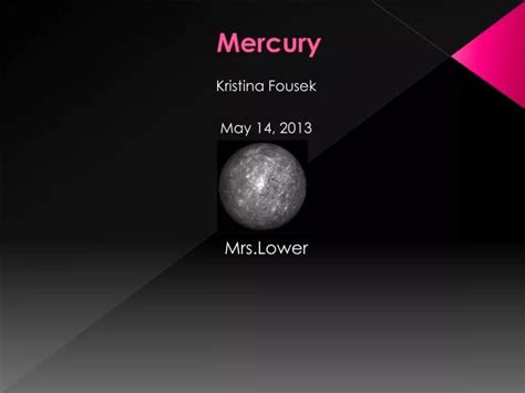 Ppt Mercury Powerpoint Presentation Free Download Id5901834