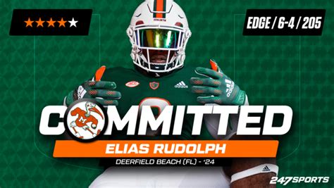 Miami Flips 4 Star Edge Elias Rudolph From Michigan