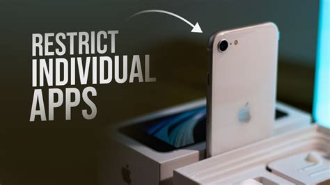 how to restrict individual apps on iphone tutorial youtube