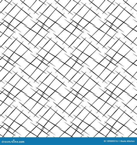 Vector Hand Drawn Diagonal Scribbled Grunge Lines In Criss Cross Design